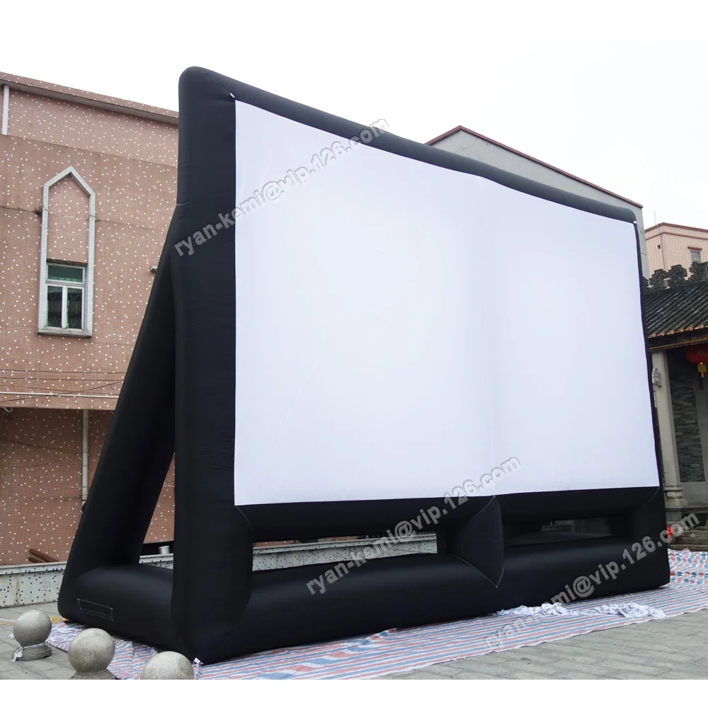 Free To Door Shipping Giant 8mx6m Inflatable Movie Screen 16:9 ...