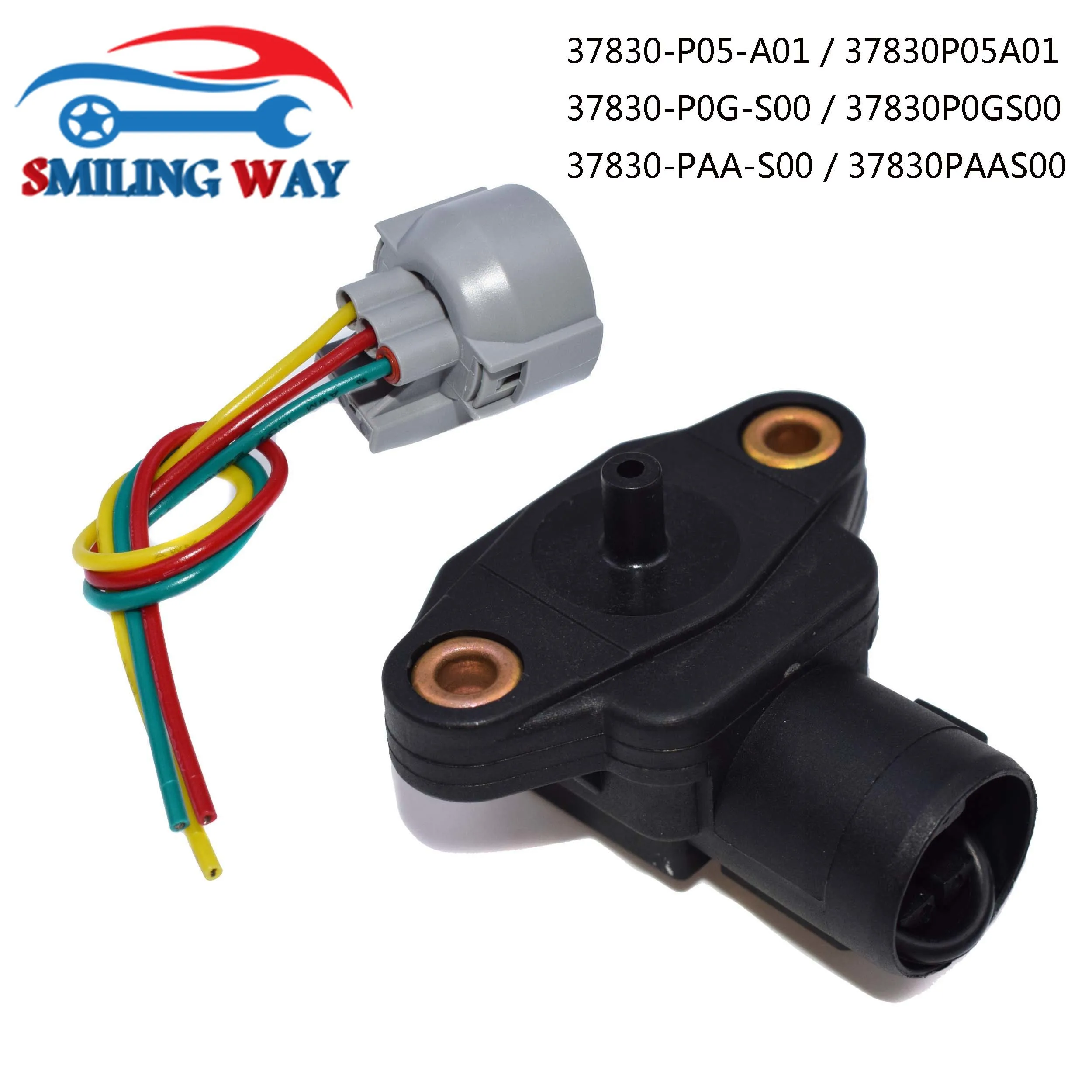 Manifold Air Pressure Sensor MAP & Harness Connector Plug For Honda ...