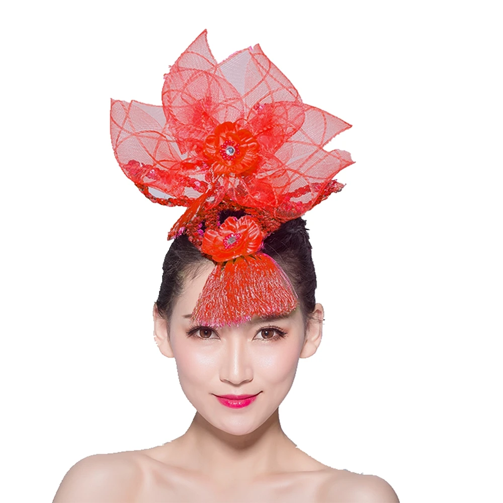 Latin Dance Performance Headpiece Singing Competition Head Flower ...