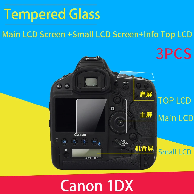 Pellicola-LCD-in-vetro-temperato-per-fotocamera-per-Canon-1DX-Mark2-1 ...
