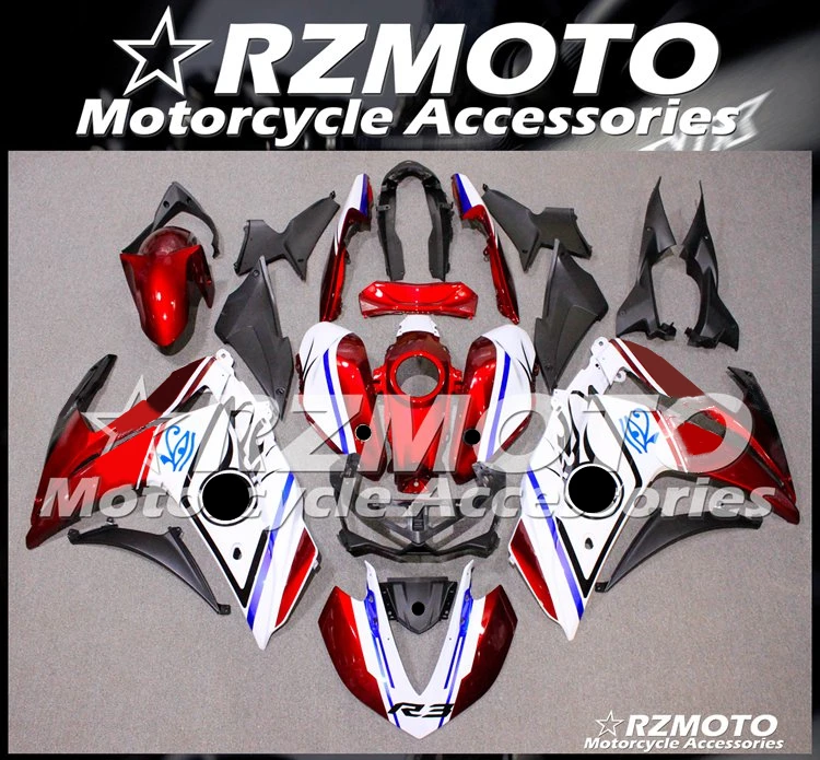 4 Gifts New ABS Full Fairings Kit Fit For Yamaha YZF R3 2015 2016 2017 ...
