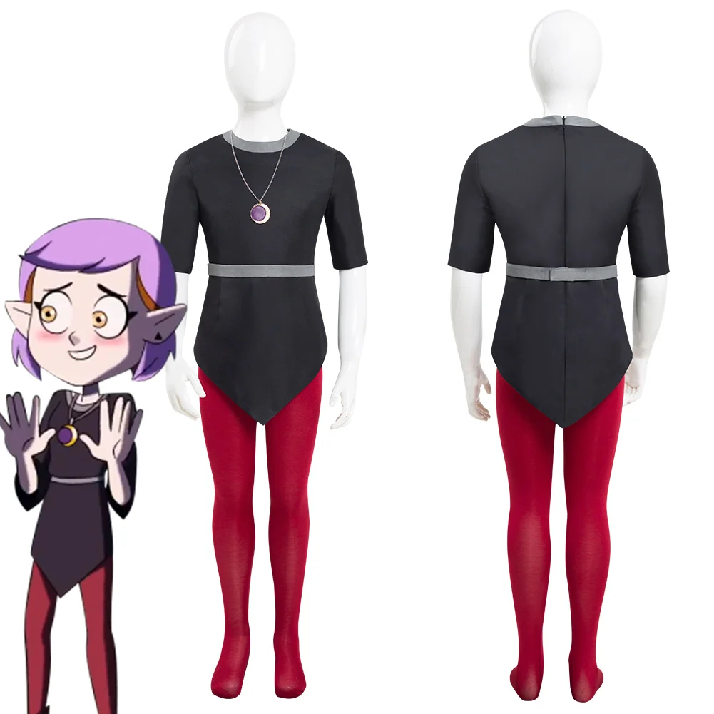 The Owl House Series Amity Dress Cosplay Costume For Kids - AllCosplay.com