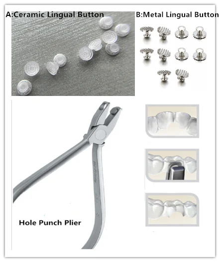 Dental Orthodontic Clear Aligner Plier Punch Hole Thermal Forming ...