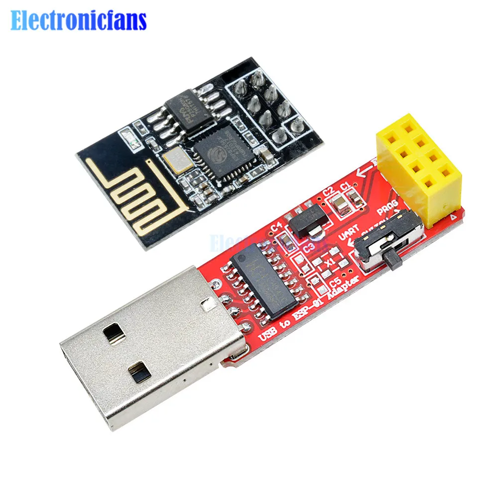 Módulo De Placa De Desenvolvimento Usb Para Esp8266 Serial Drive Esp01 Esp01s Sem Fio Wi-fi ...