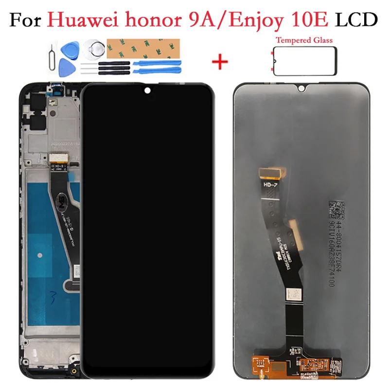 For Huawei Honor 9A MOA LX9N / Enjoy 10E Y6P 2020 LCD Display Touch Screen + Frame Digitizer ...