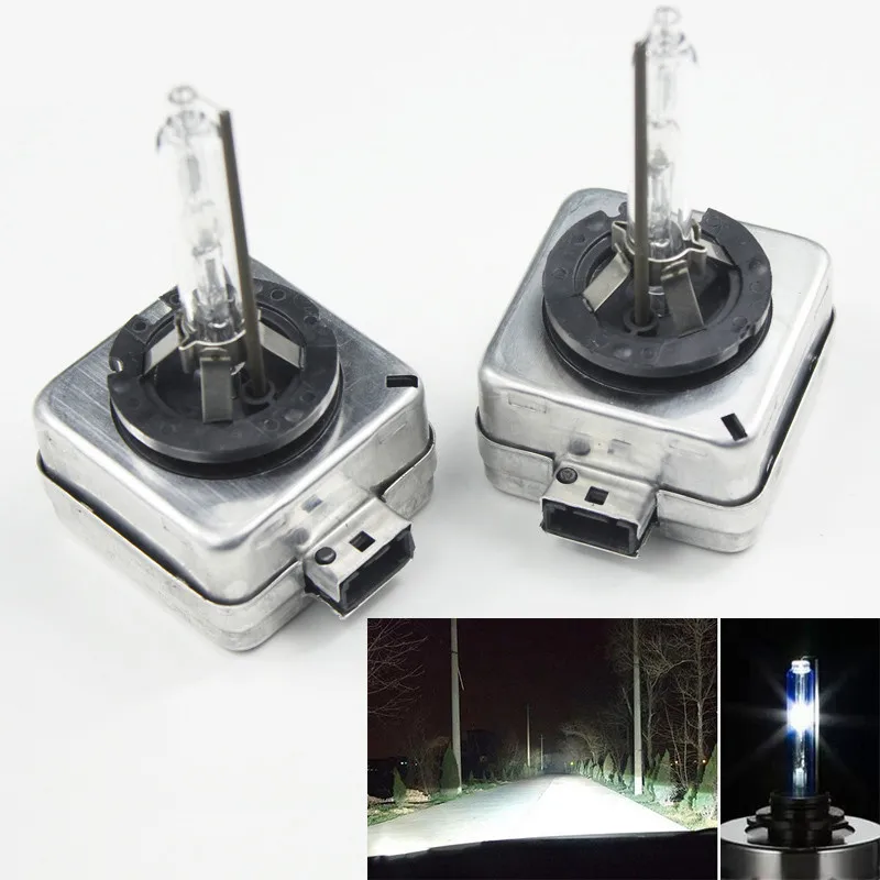 Faro delantero de alta calidad para coche, Bombilla de Xenón HID de 12V, 35W, 6000K, D1S ...