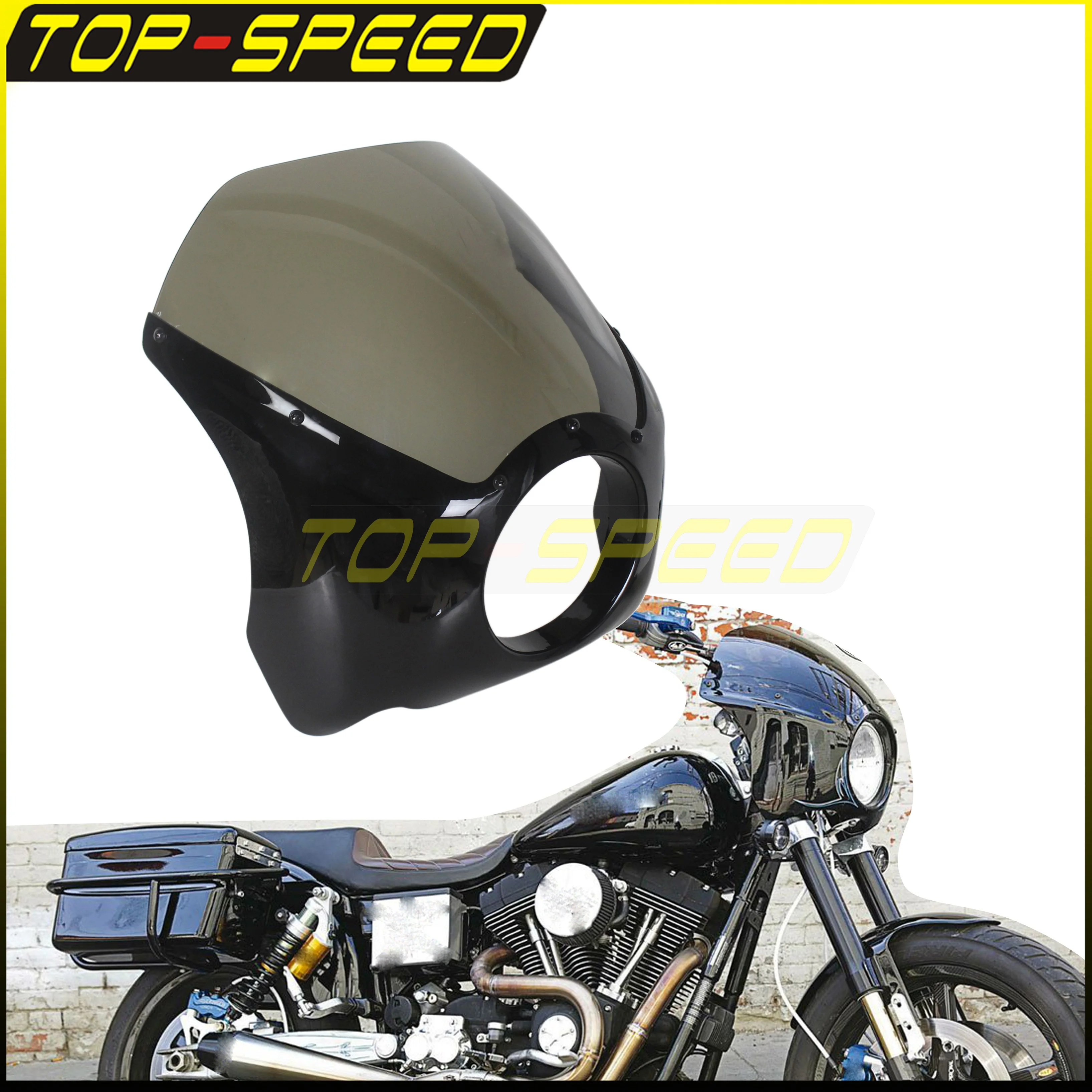 Thug-Style-5-75-Cut-out-Retro-Classic-Headlight-Fairing-Windshield-for ...
