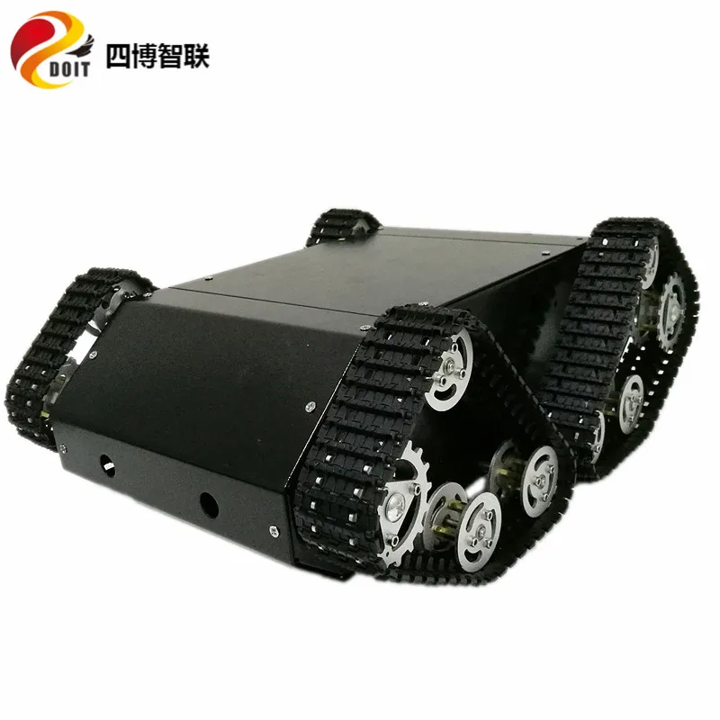 SZDOIT Heavy Load Metal 4WD Tracked Smart Robot Tank Car Chassis Kit ...
