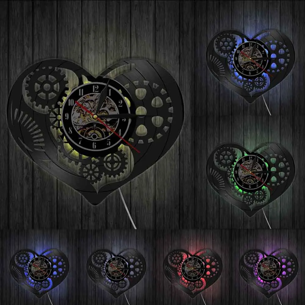 Steampunk Heart Clock