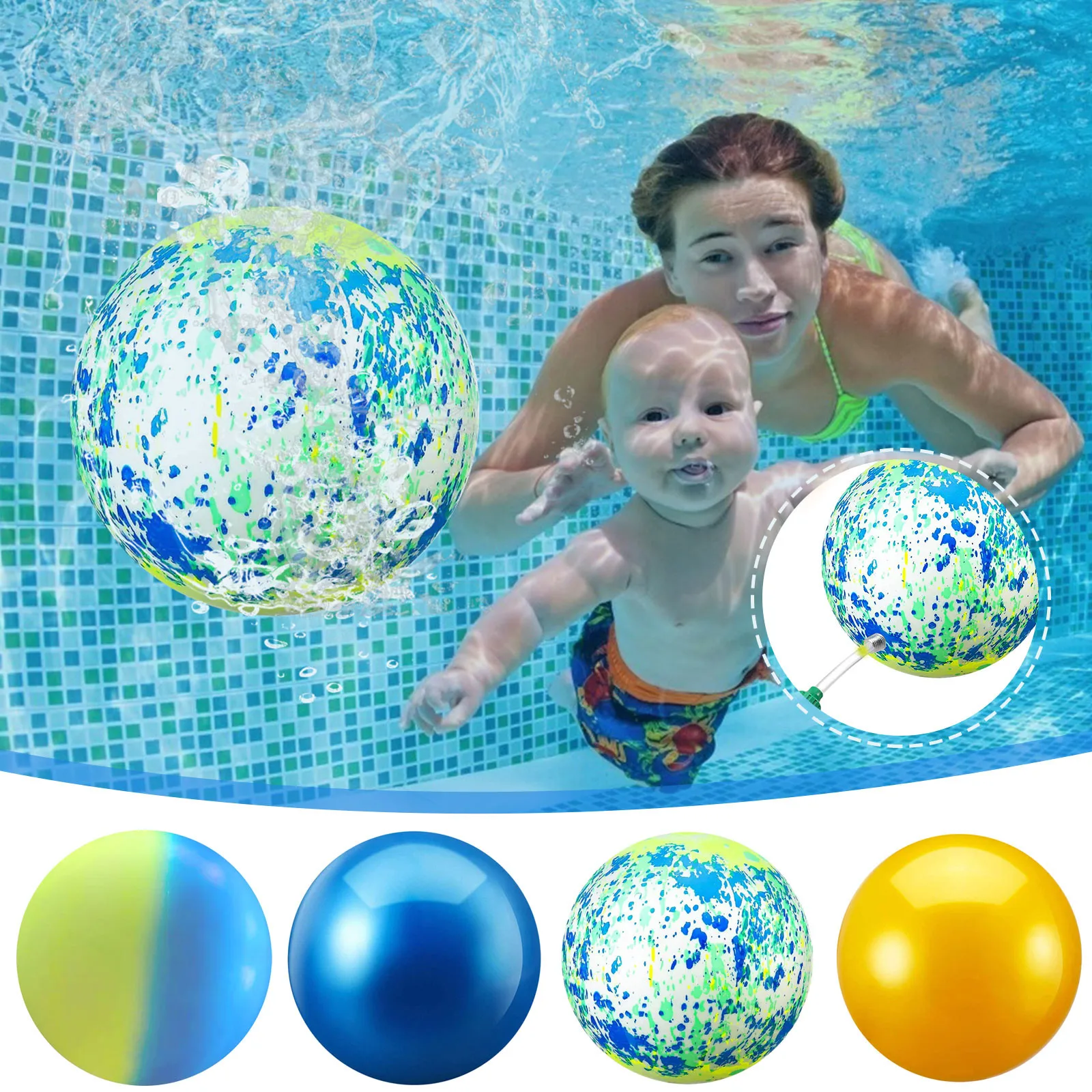 2021 Beach Ball Kids Inflatable Summer Swimming Toy Children Pool Play ...