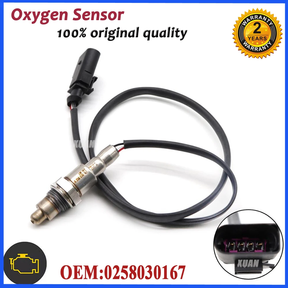 0258030167 Air Fuel Ratio Oxygen O2 Lambda Sensor For Audi A3 Seat Leon ...