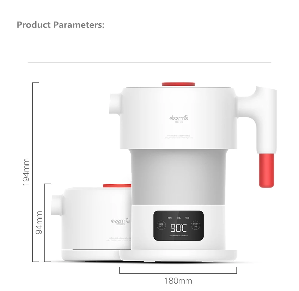 New xiaomi Deerma Portable Electric Kettle Kitchen Appliances Electric ...