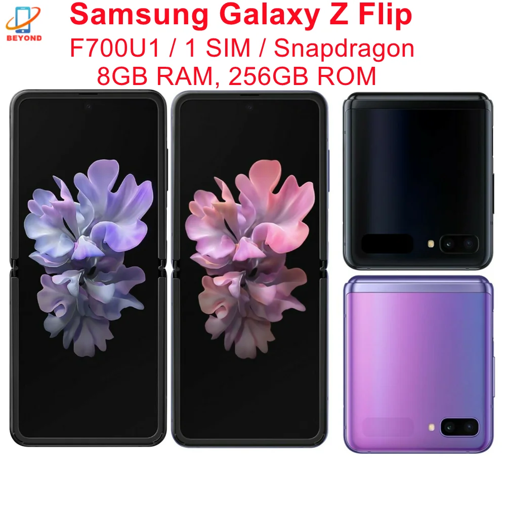 【90% New】Samsung Galaxy Z Flip F700U1 6.7" Foldable 8GB RAM 256GB ROM ...