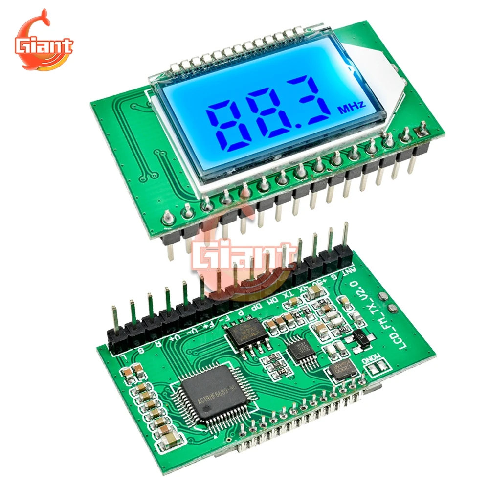 Fm Receiver Module 2PCS Digital - DSP PLL 76-108MHz With LCD Display ...