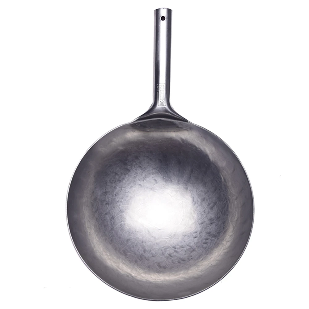 Wok Authentic Chinese Traditional Hand-forged Non-stick Iron Pot ...
