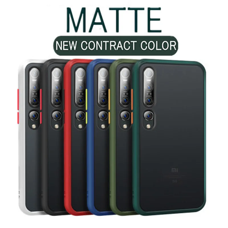 Matte Translucent Bumper Phone Cases For Xiaomi POCO M3 F3 X3 NFC Mi ...