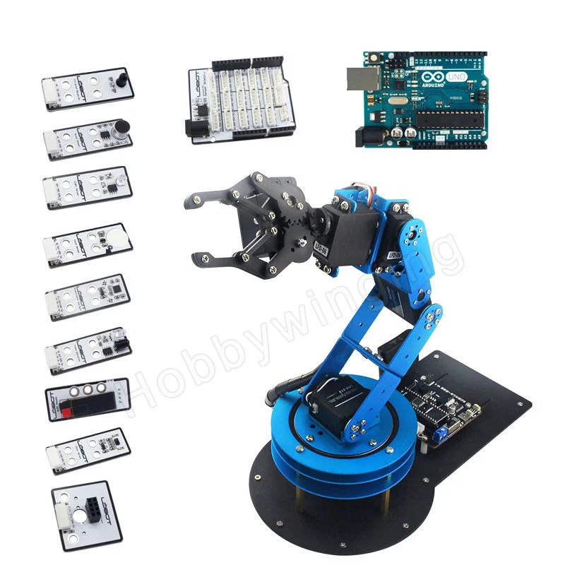 LeArm brazo robótico 6DOF de construcción totalmente de metal, con Kit ...