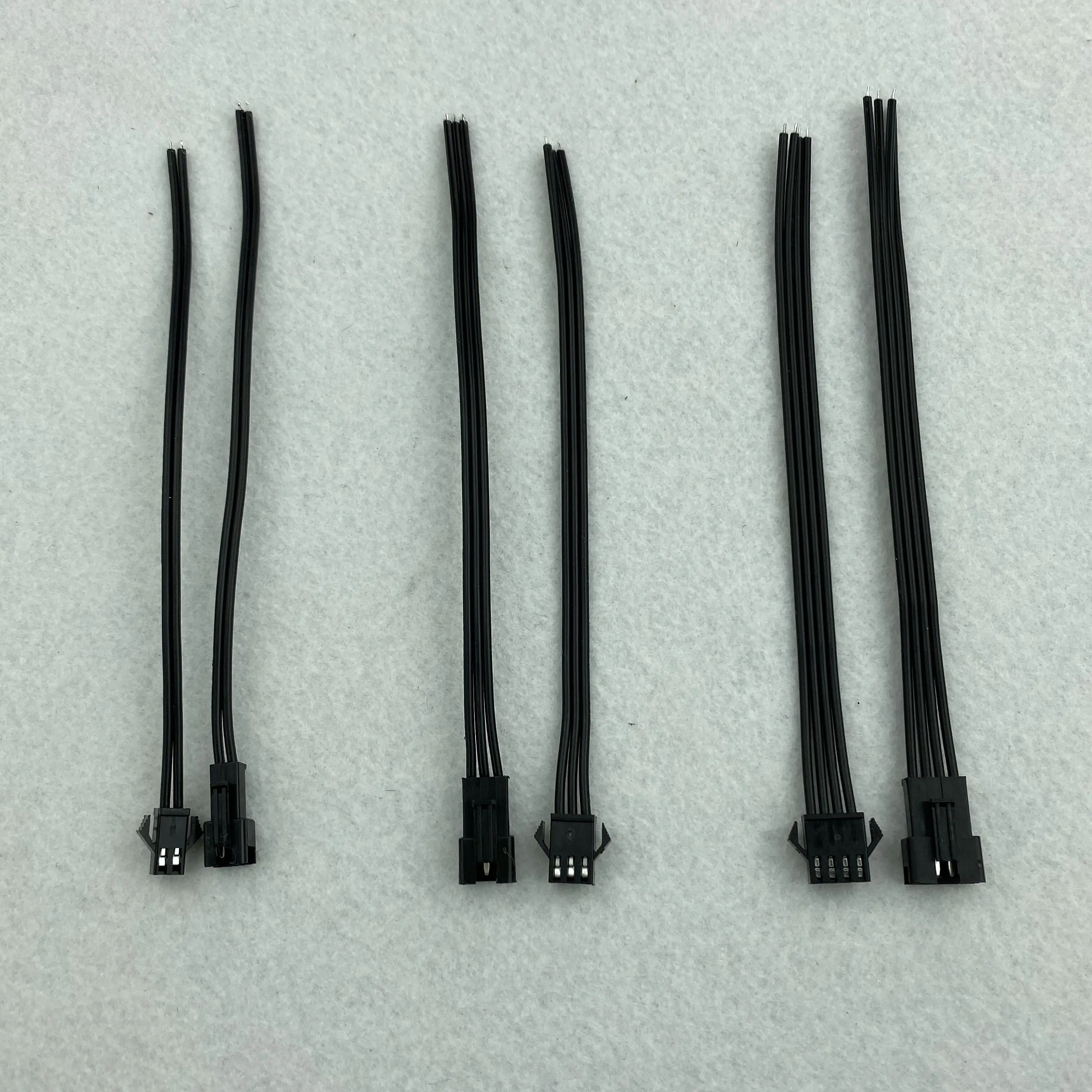 2pin/3pin/4pin JST/SM plug and socket(male and female),with 15cm long ...