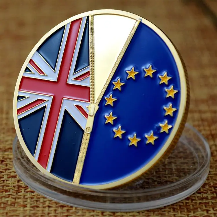 The United Kingdom Brexit Commemorative Coins 2016 Brexit Medal Badge ...