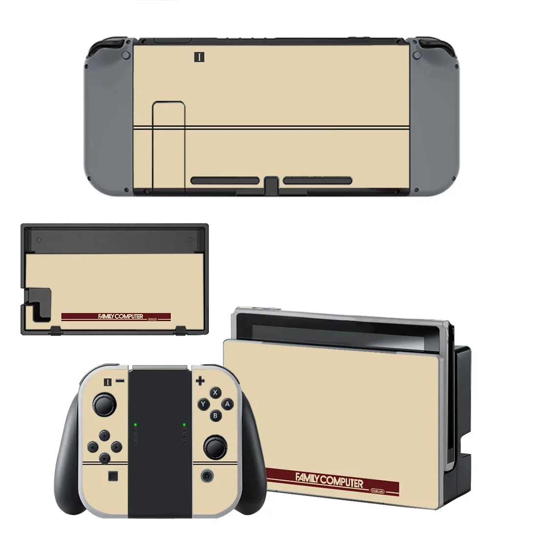 Nintendo Switch Skin Sticker Set Console Joy-Con Dock Protective Wrap ...