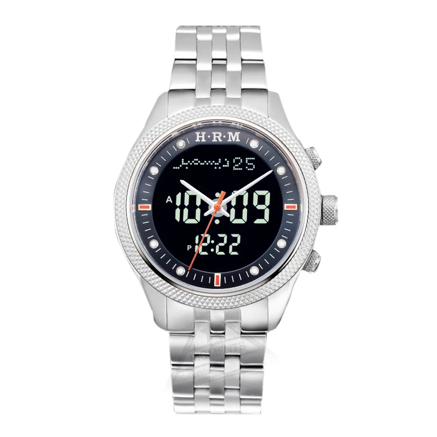Islamic Watch with Qiabla Athan for Muslim Man Backlight Stainless ...
