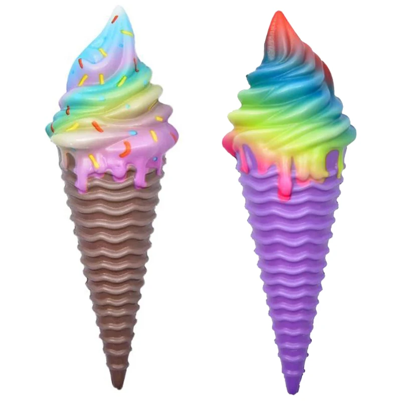 Kawaii Colorful Ice Cream Squishy Slow Rising Soft Creative Squeeze ...