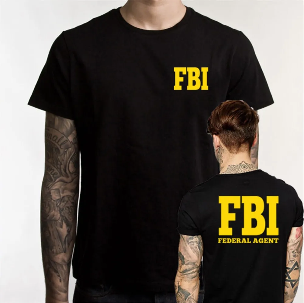 Federal Agent Bureau Investigation Fbi T Shirt Men Government Agent ...