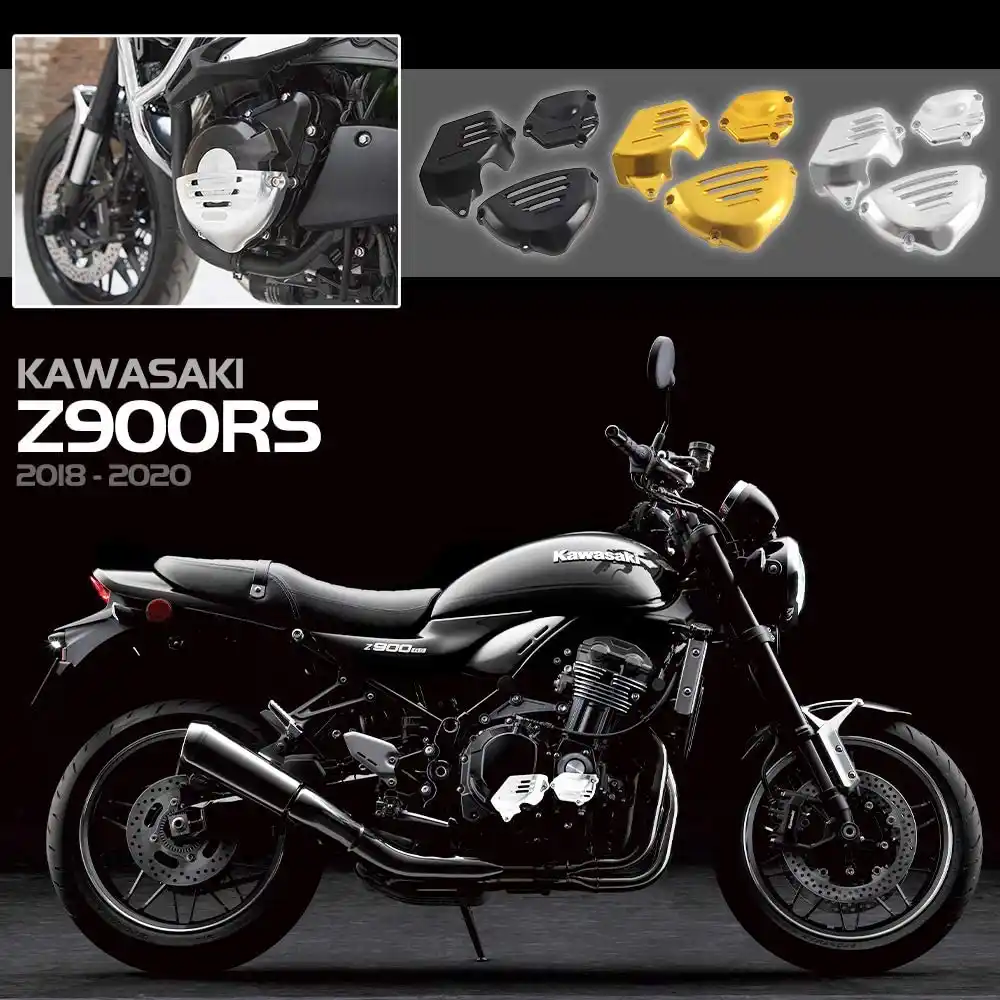 Z900 RS Motorcycle Accessories Black Aluminum Adjustable Kickstand Side ...