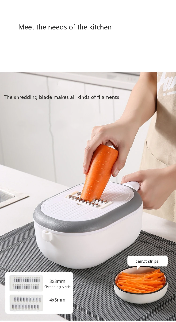 Machine à raper - mandoline,Coupe-légumes multifonctionnel,panier à ...