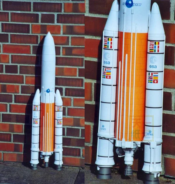Paper Model Ariane 5 Rocket Science and Technology Space Puzzle DIY ...
