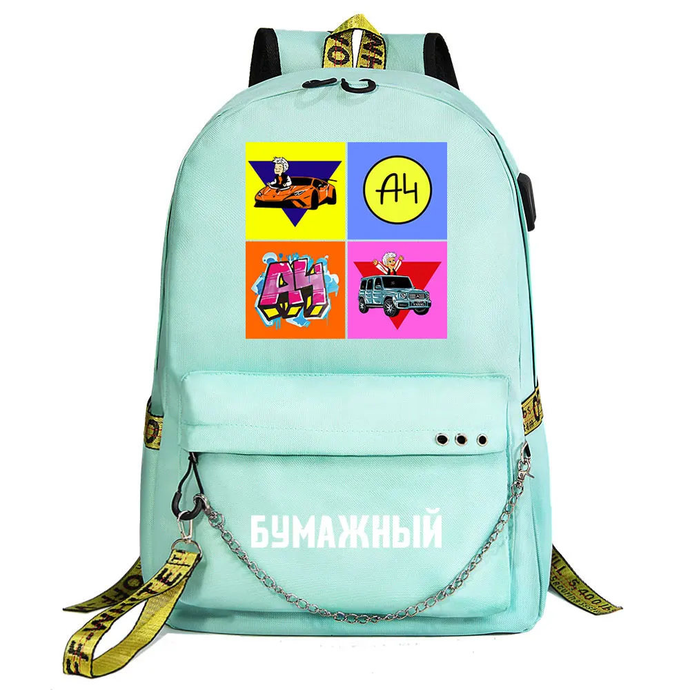 새로운 A4 Vlad USB 소년 소녀 어린이 학교 책 가방 여성 배낭 캔버스 남성 여행 노트북 Bagpack Packsack ...