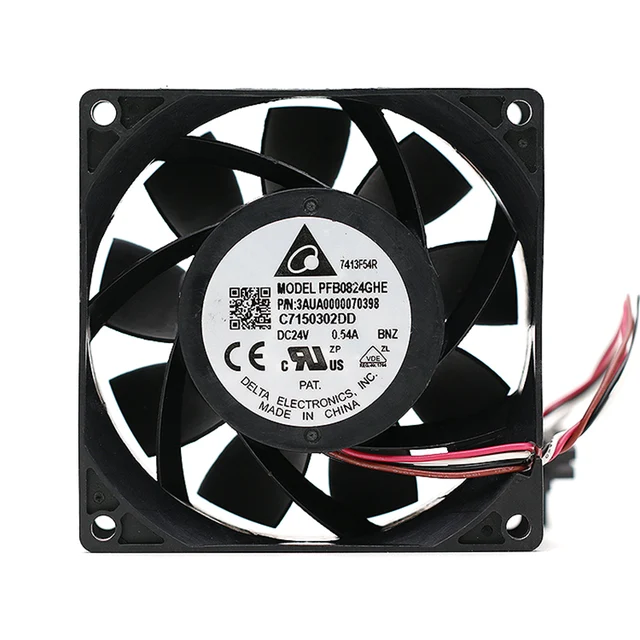 Original PFB0824GHE 8038 24V 24V 0.54A four-wire PWM gale volume inverter cooling fan ...