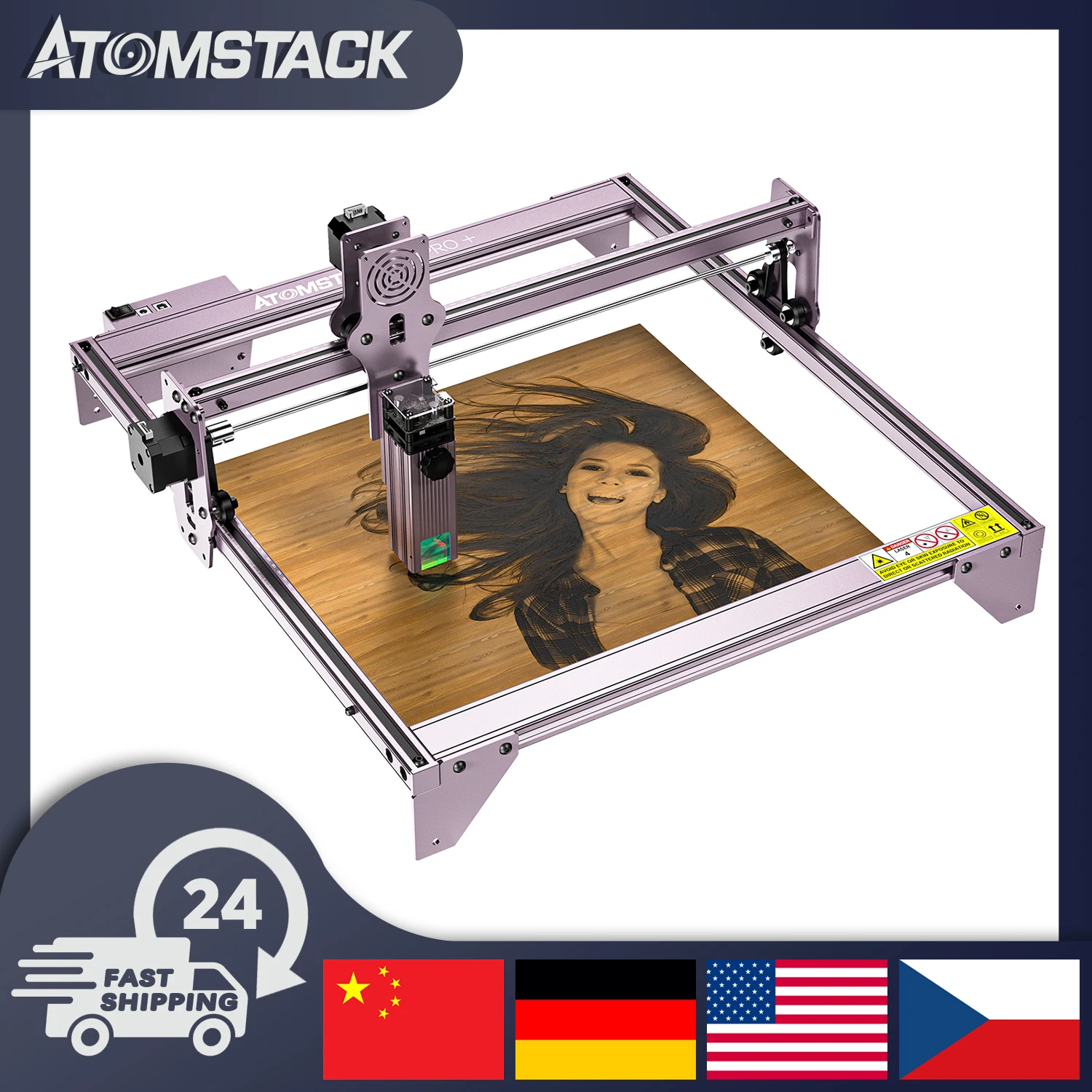 ATOMSTACK A5 Pro Plus Gravador A Laser, Metal CNC Router, Máquina De Corte De Gravura, Cortador ...