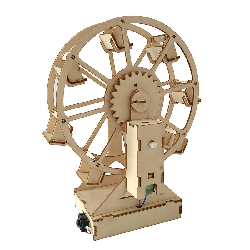 3D-DIY-Electric-Craft-Ferris-Wheel-Puzzle-Wooden-Model-Engineering ...