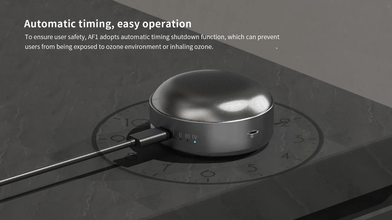 Ozone Generator 50mg/h Portable Mini Air Purifer Deodorizer Fridge ...