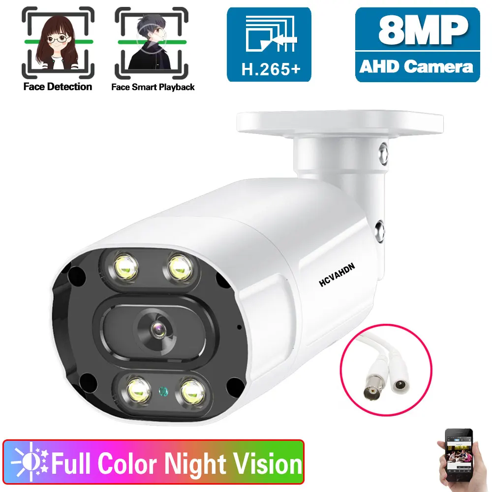 4K-AHD-CCTV-Bullet-Camera-BNC-Full-Color-Night-Vision-Analog-Security ...