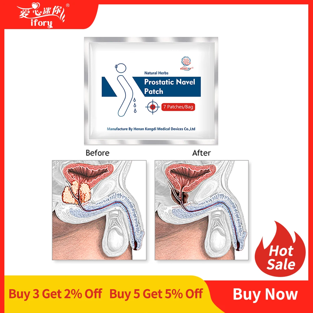 Ifory Health Man Prostatic Navel Patch 35pcs 5bags Natural Herbs