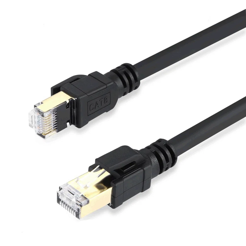 Cabo de rede ethernet cat8 rj45, cabo de rede lan de 40gbps 2000mhz ...