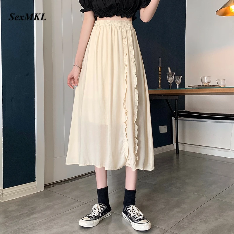 Zwarte Rok Midi | atelier-yuwa.ciao.jp