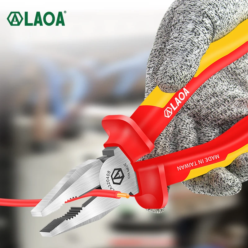 LAOA-1000V-Insulating-Cutting-Pliers-VDE-Diagonal-Pliers-Cr-Mo-Steel ...