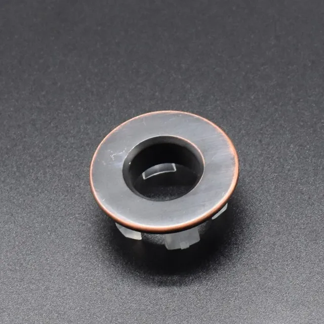 Overflow Hole Decorative Cover Copper 1Pcs Sink Hole Round Overflow ...