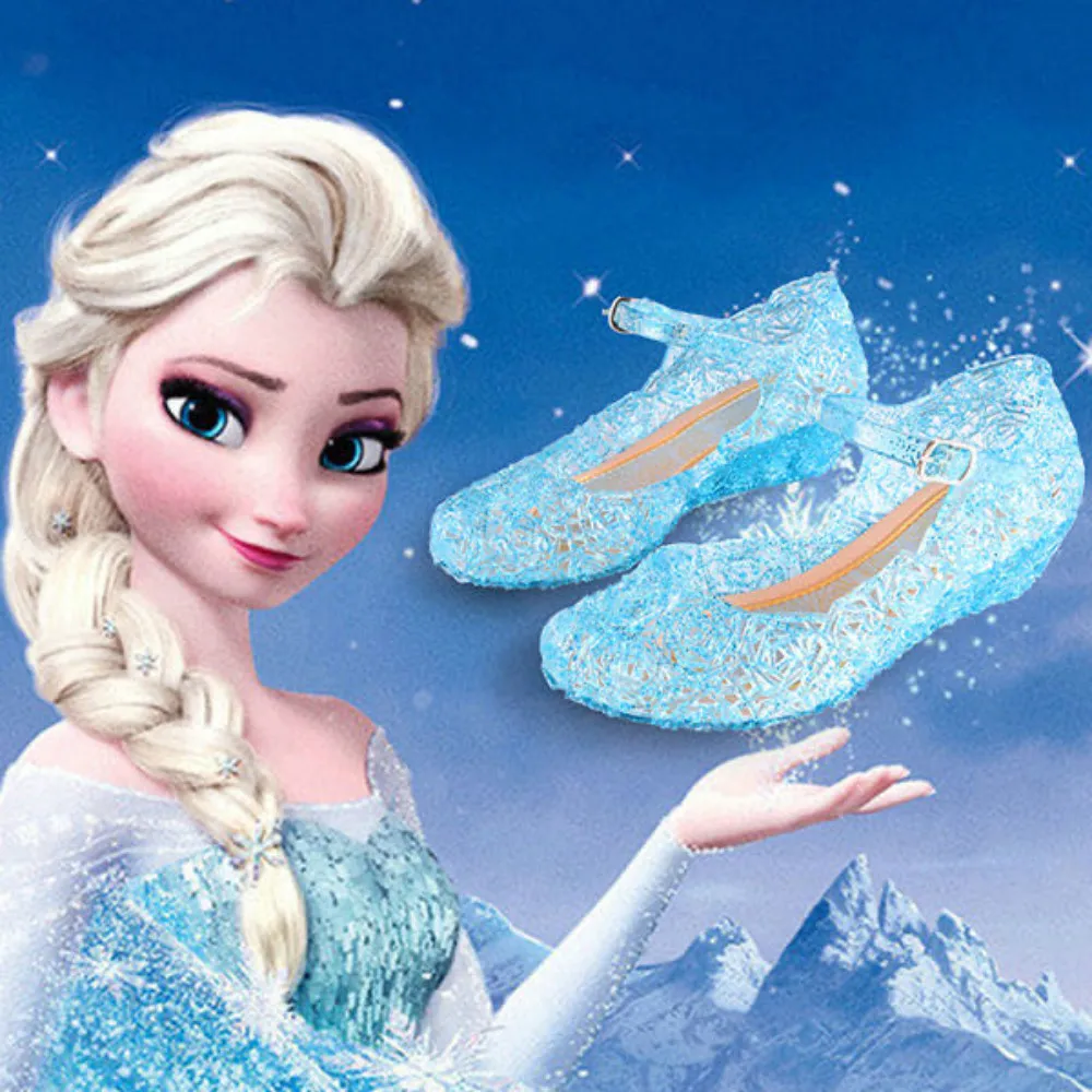 Summer Girls Sandals Children Frozen Anna Elsa Stage Dancing ...