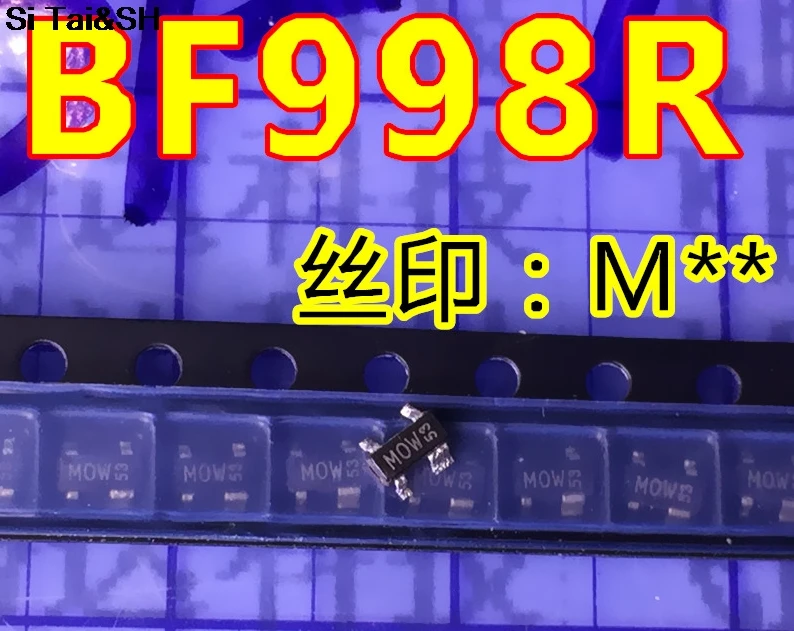 10PCS BF998R SOT143 BF998 RF metal oxide semiconductor field effect ...