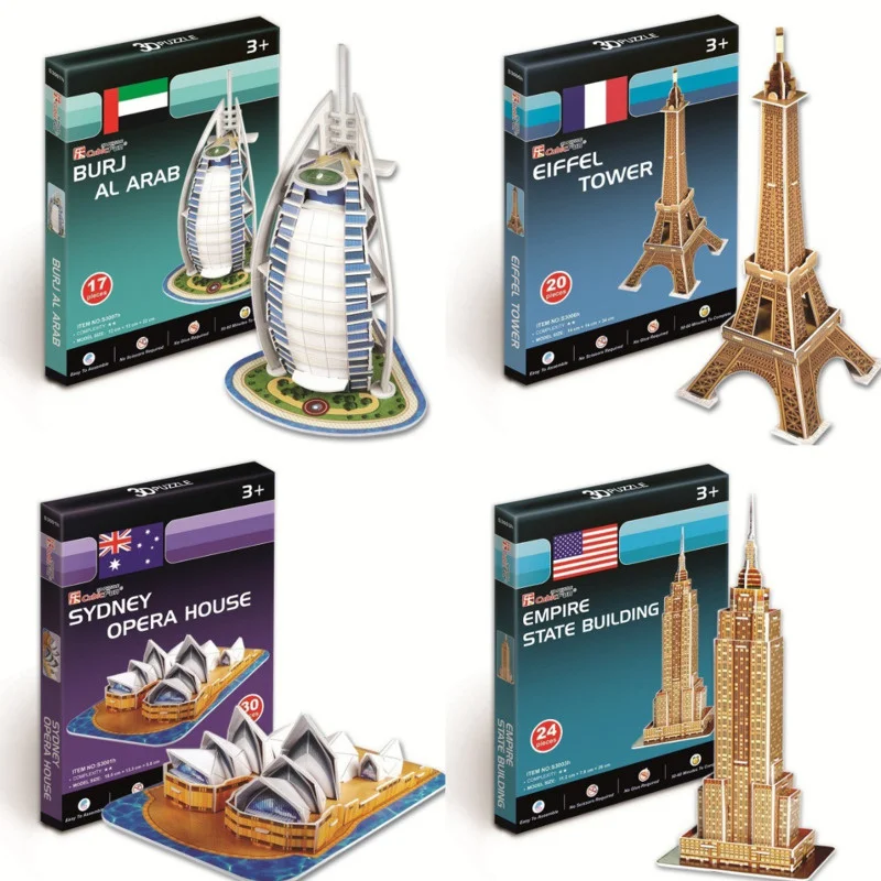 3D-Paper-Puzzle-Word-Famous-Buildings-Tower-Bridge-Jigsaw-Assembled ...