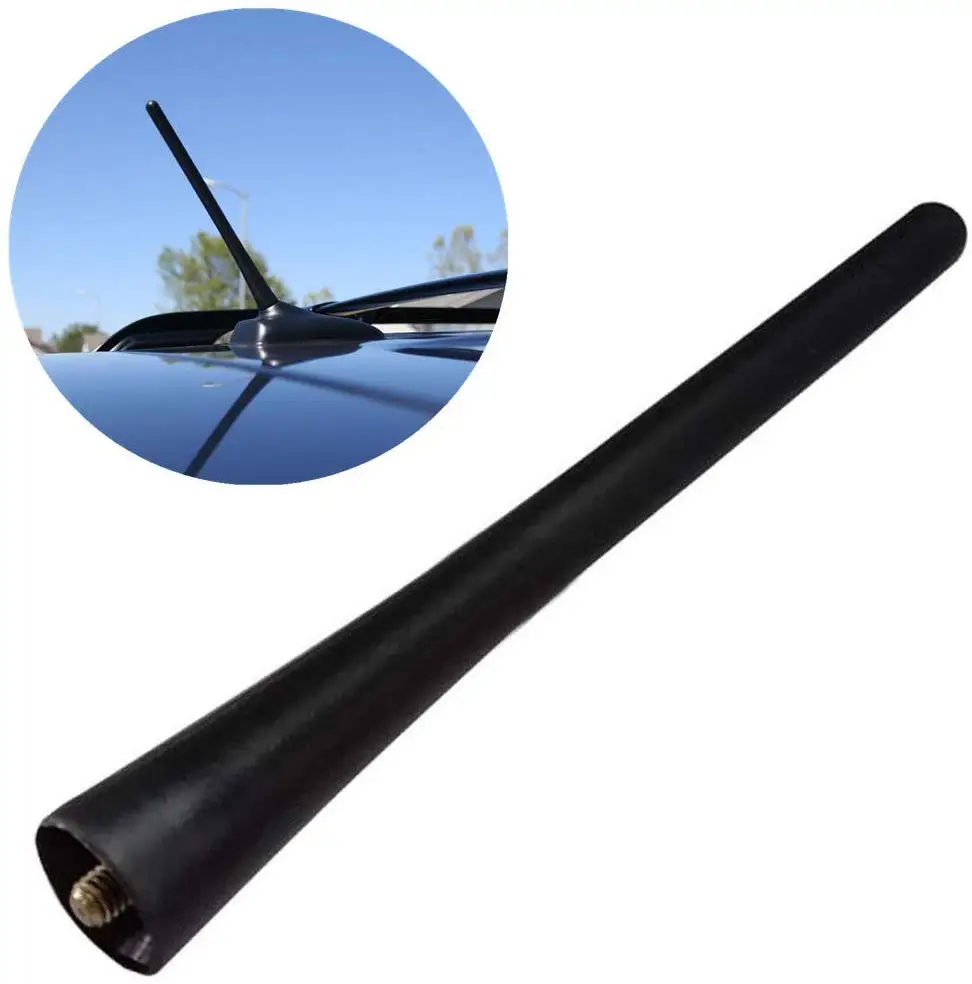7" Radio Car Black Stubby Short Antenna Mast AM FM Aerial for Honda ...