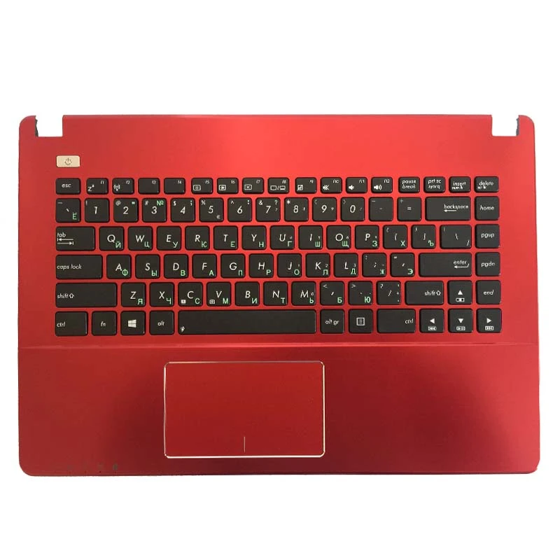 Novo teclado russo para laptop asus, teclado vermelho com descanso para ...