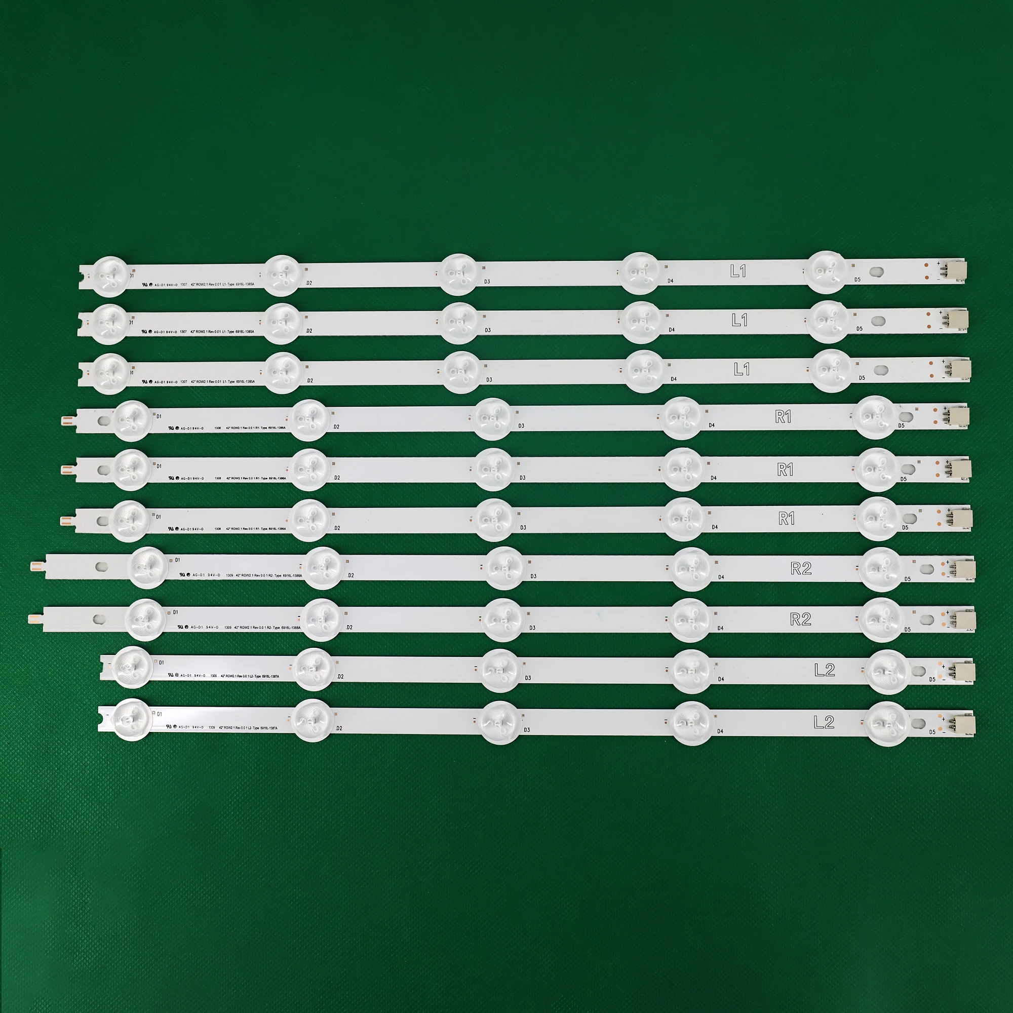Led Backlight Screen 5set=50 Pieces/lot, Used Part Original 42"led ...