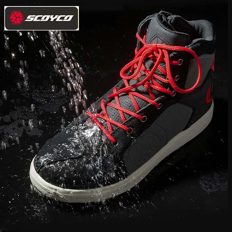 Commuter Motorcycle Waterproof boots SCOYCO MT040WP Motocross non-slip ...