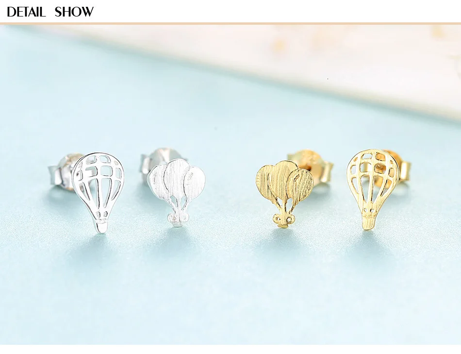 CZCITY милые мини серьги-гвоздики с воздушным шаром для женщин ...