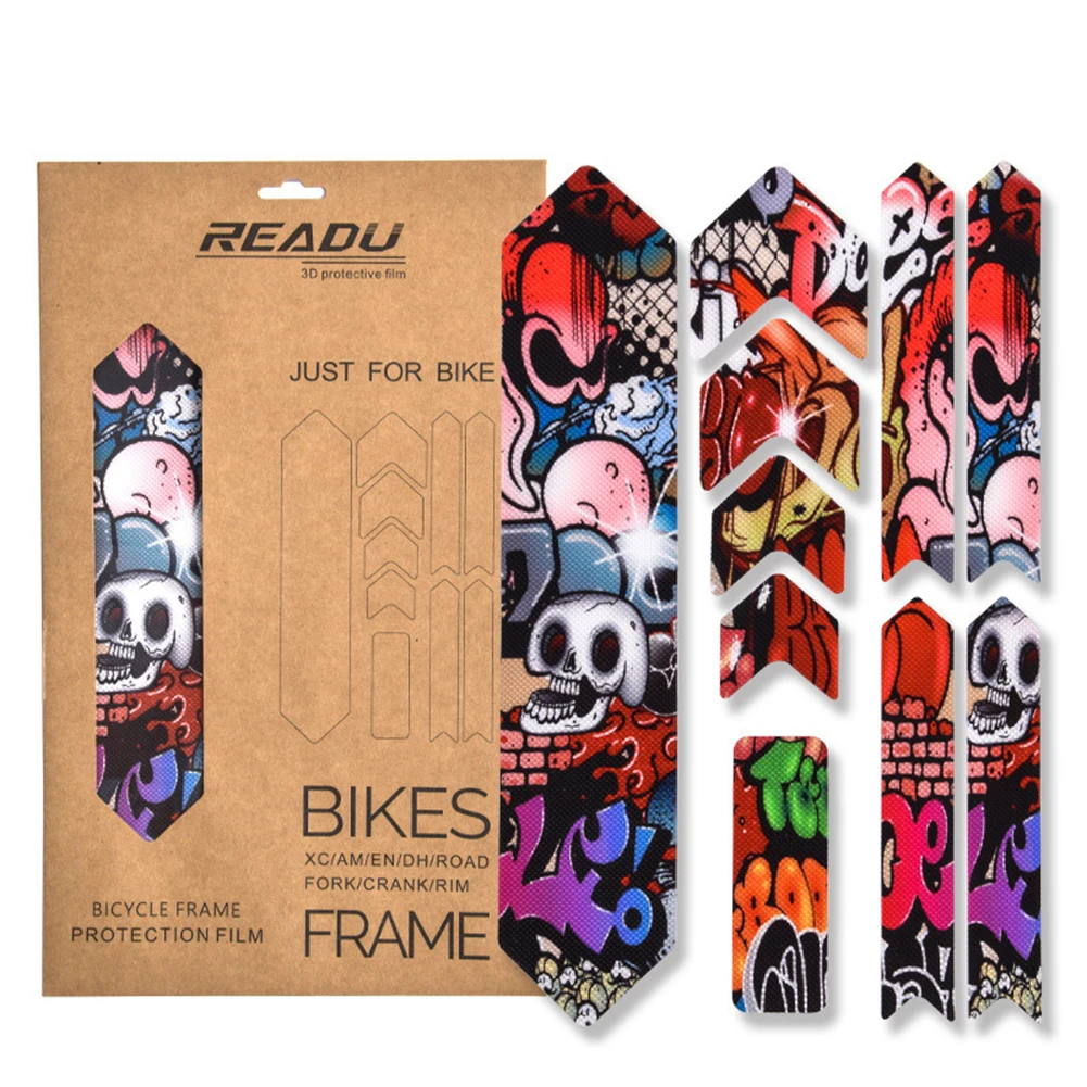 10pcs-Set-Sticker-Sheet-Bicycle-Frame-Protector-Clear-Adhesive-Frame ...